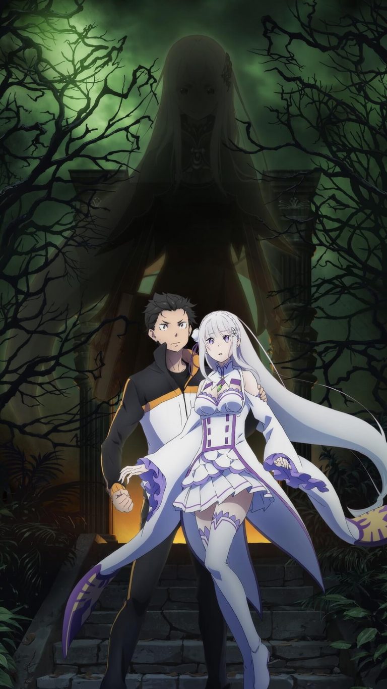 Re Zero Emilia Subaru Natsuki.iPhone 6 Plus wallpaper 1080×1920 ...