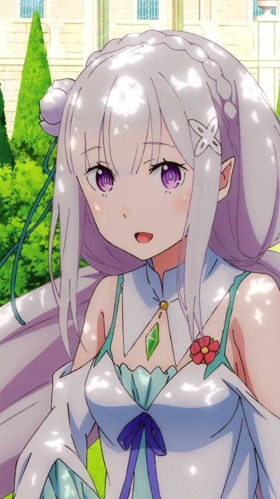 Re Zero Emilia.iPhone 6 Plus wallpaper 1080×1920 - Kawaii Mobile