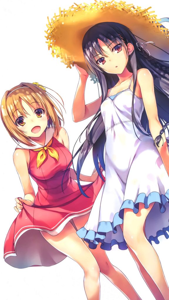 Kikyou Kushida And Suzune Horikita Iphone X 1125x2436 Wallpaper