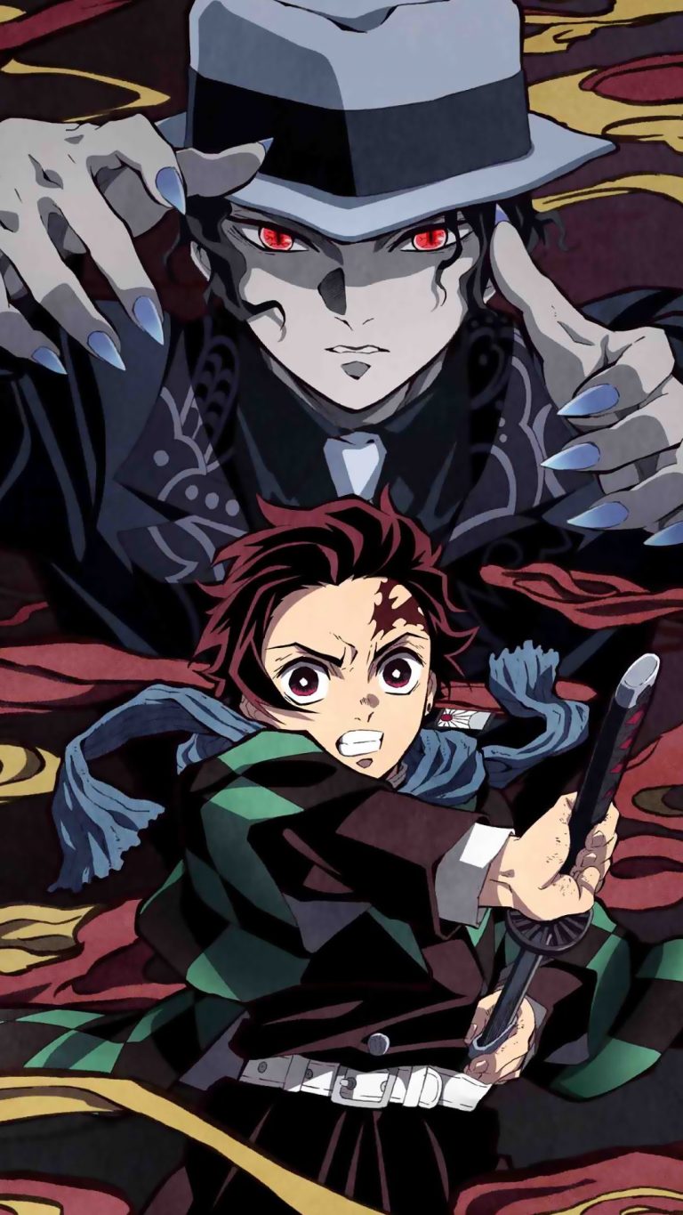 Kimetsu no Yaiba Tanjiro Kamado Muzan Kibutsuji 1080×1920 - Kawaii Mobile