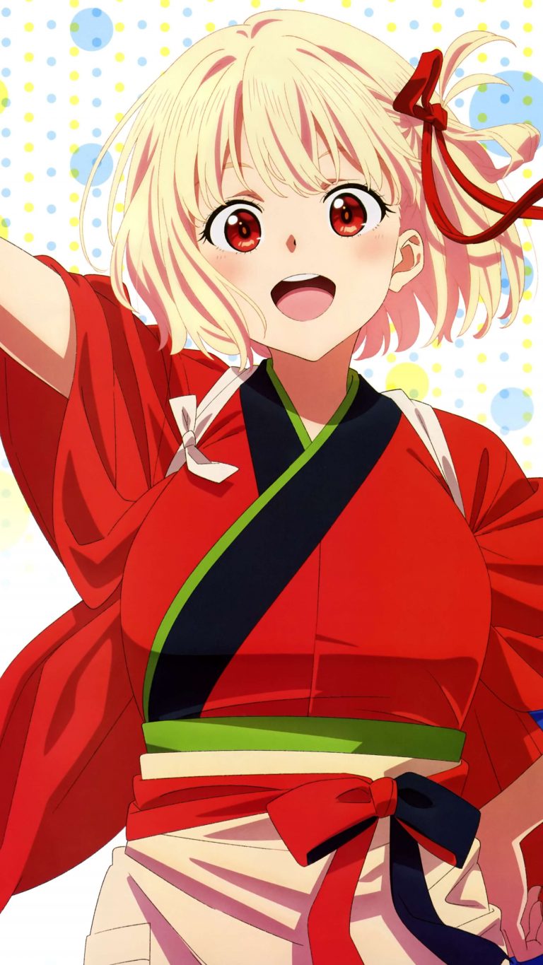 Chisato Nishikigi iPhone 11 828x1792 wallpaper