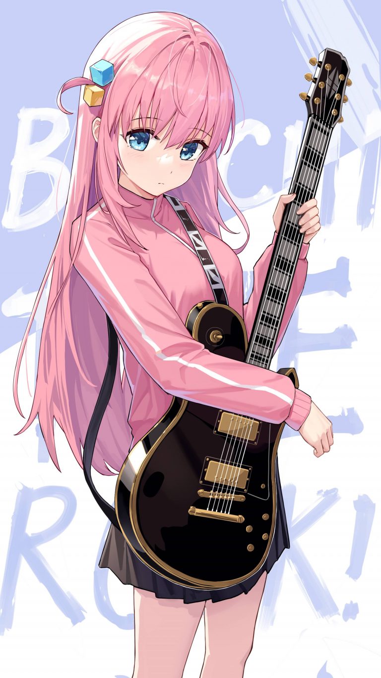 Hitori Gotou 720x1280 lock screen wallpaper