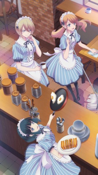 Megami no Cafe Terrace Akane Hououji Riho Tsukishima Shiragiku Ono ...