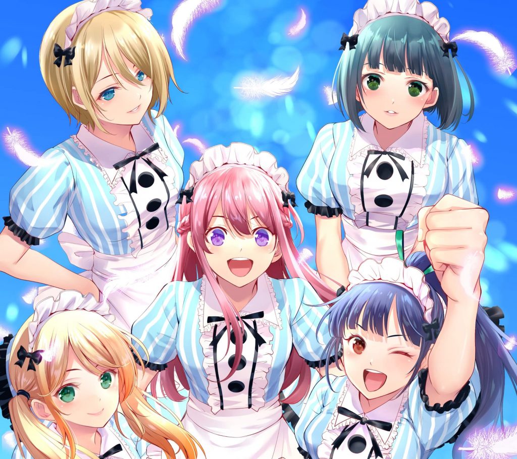 Megami no Cafe Terrace Ouka Makuzawa Ami Tsuruga Akane Hououji Riho ...