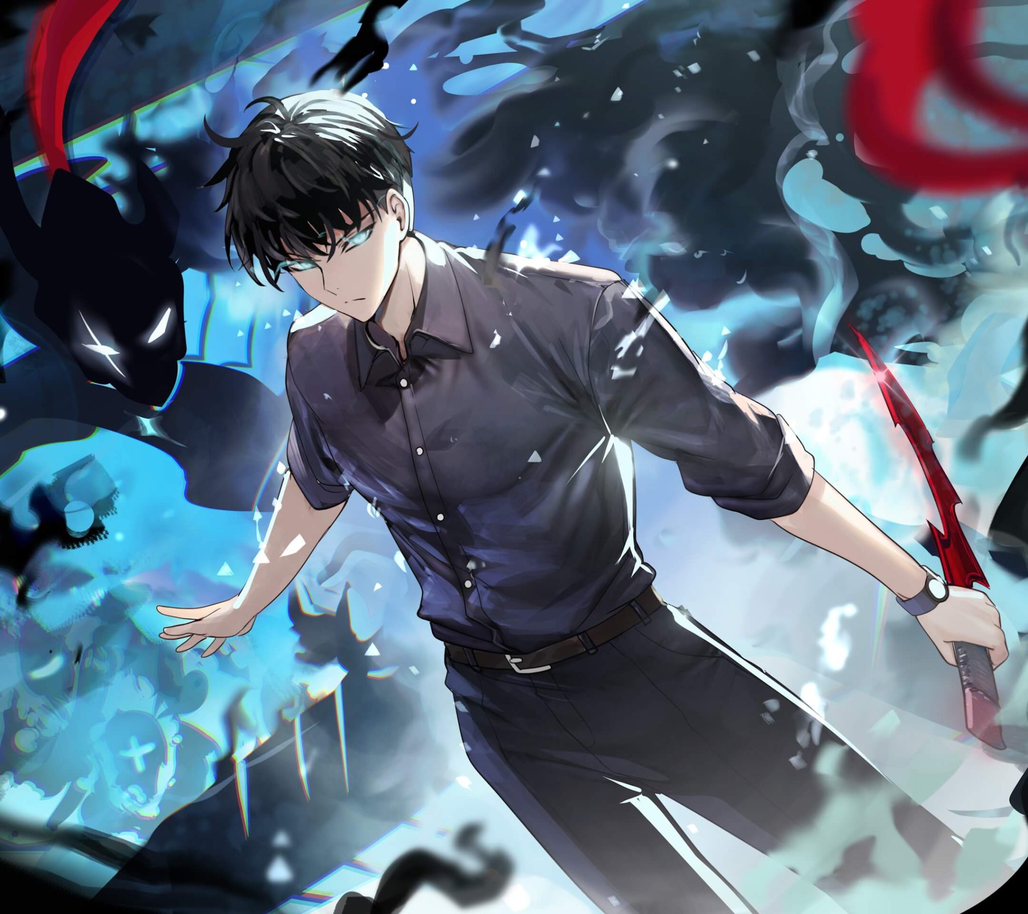 Solo Leveling Sung Jin-woo.Android wallpaper 2160×1920 - Kawaii Mobile